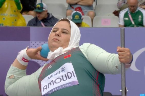 Morocco's Saida Amoudi wins bronze in shot put at Paris Paralympics