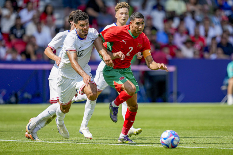 Moroccan U23 team qualifies for Olympic semi-finals with 4-0 victory ...