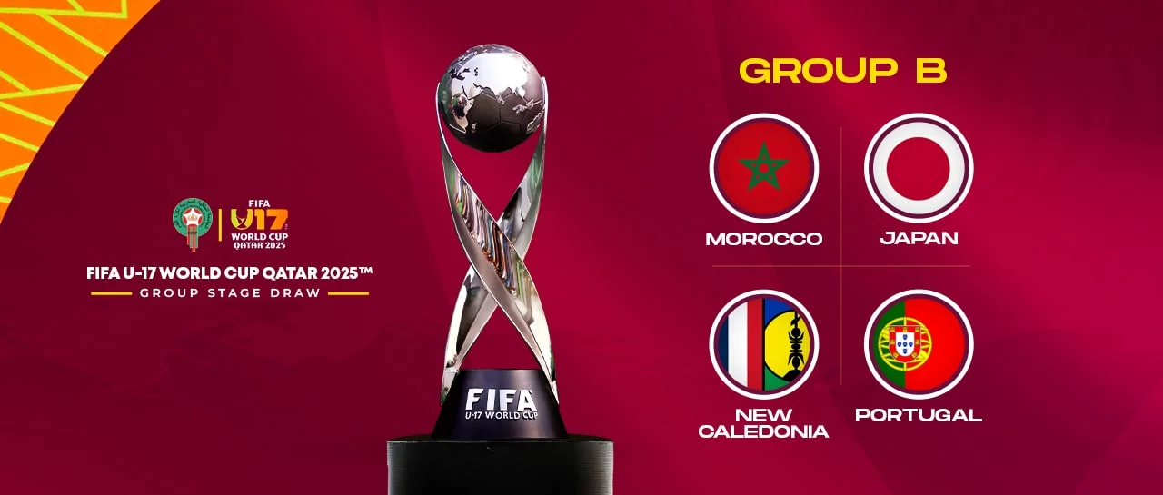 Morocco's U17 team faces Japan, Portugal in 2025 World Cup Group B