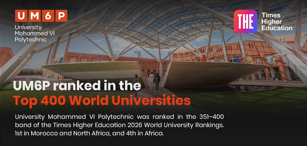 UM6P ranks among top 400 global universities in THE 2026 ranking
