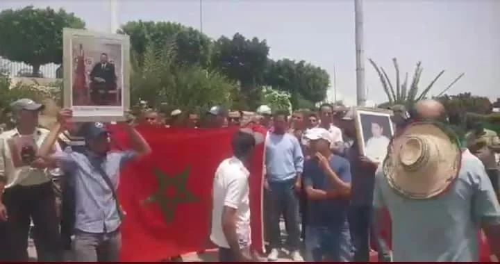Cannabis farmers protest in Taounate over delayed payments demand action